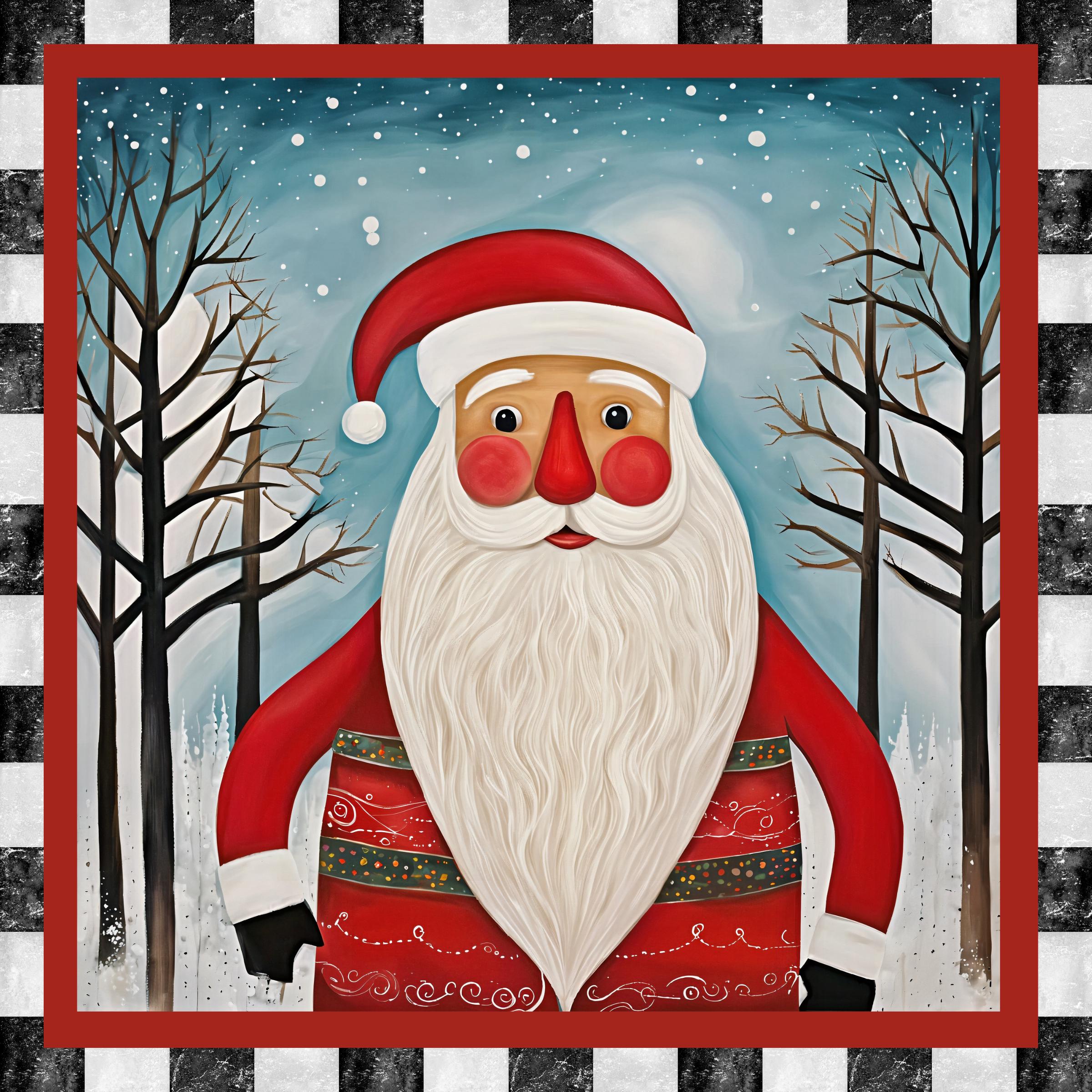 Santa Claus Holiday Trivet | Ceramic Tile Spoon Rest | Kitchen Decor ...