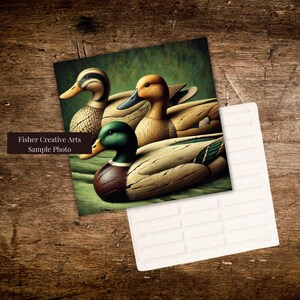 Wooden Duck Decoy Ceramic Tile | Decorative Tile | Gift for Dad | Gift ...