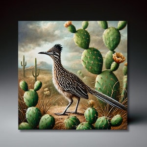 Desert Southwest Roadrunner Ceramic Tile | Southwestern Decor| Nature ...