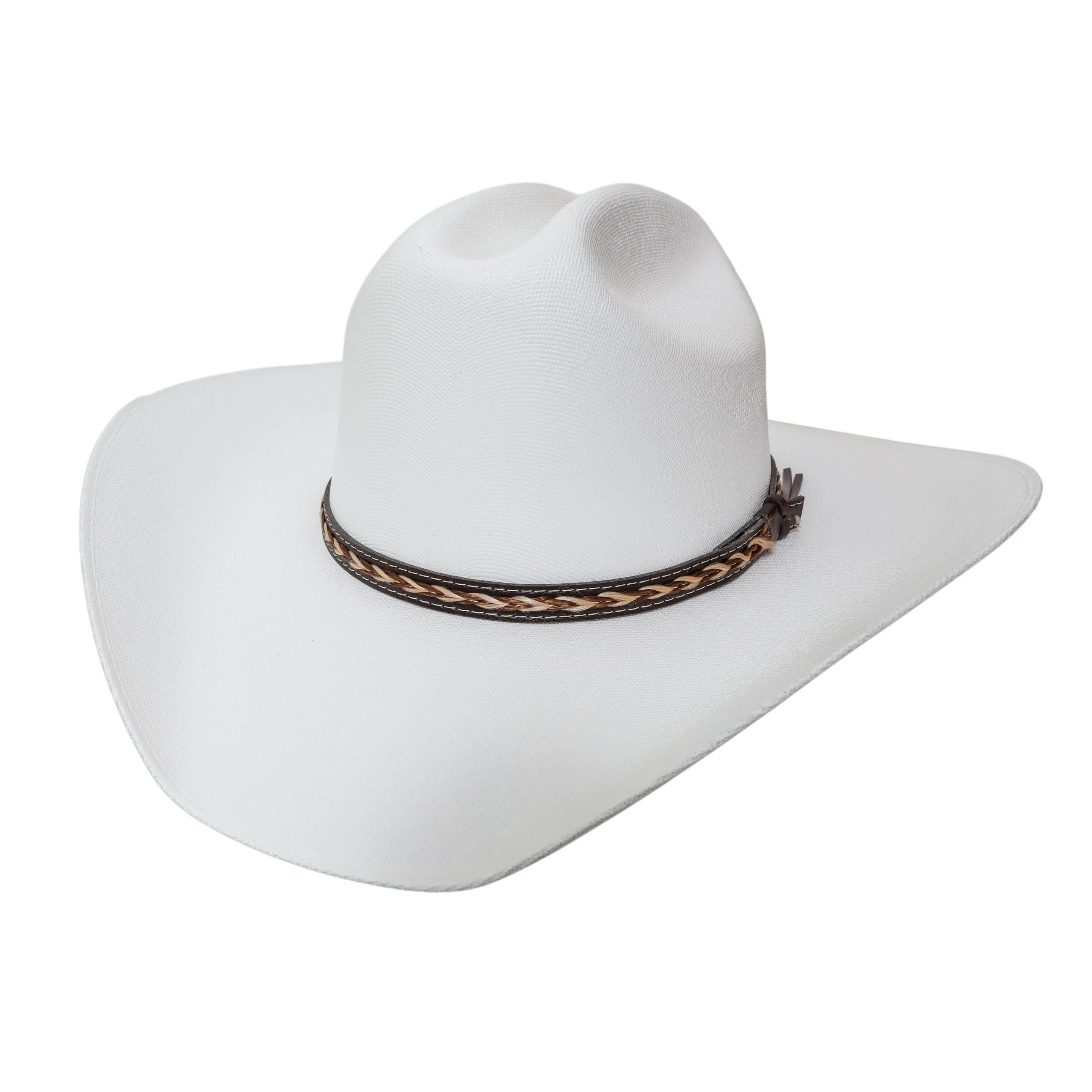 Handmade White Cowboy Hat - Durable Palm Leaf Material - Rustic Western ...