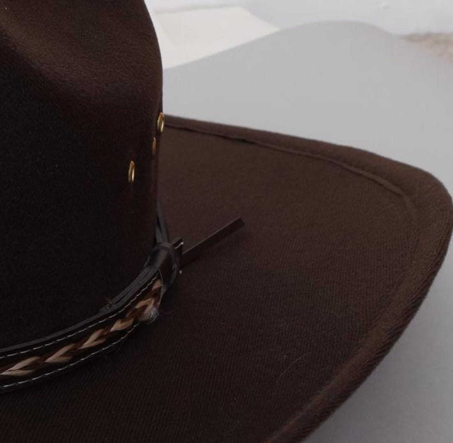 Handmade Brown Cowboy Hat - Dubetina - Elegant Western Style - Unisex ...