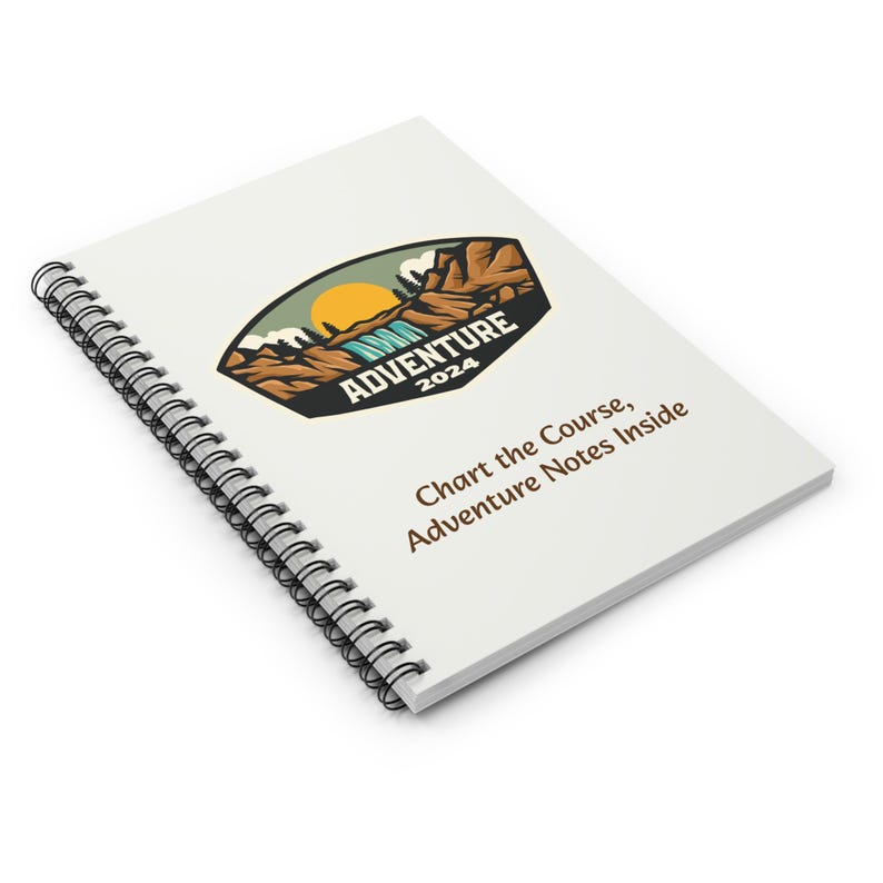 Adventure Themed Spiral Notebook Ruled Line Journal for Notes Ideas and ...