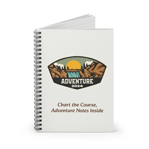 Adventure Themed Spiral Notebook Ruled Line Journal for Notes Ideas and ...