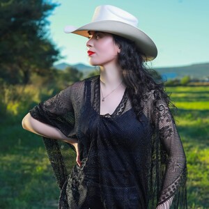 Handmade White Cowboy Hat - Durable Palm Leaf Material - Rustic Western ...