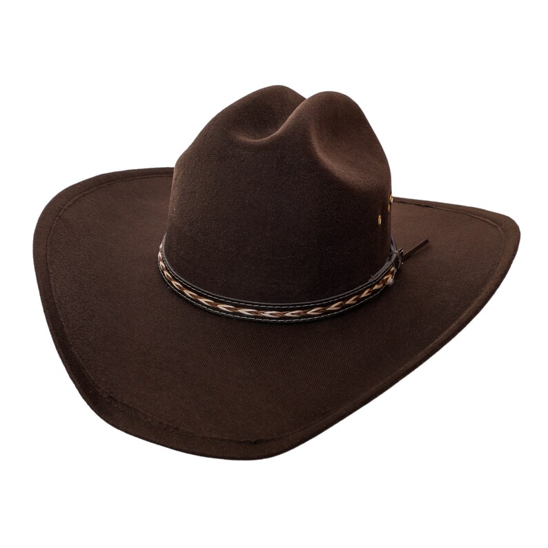 Handmade Brown Cowboy Hat Dubetina Elegant Western Style Unisex - Etsy