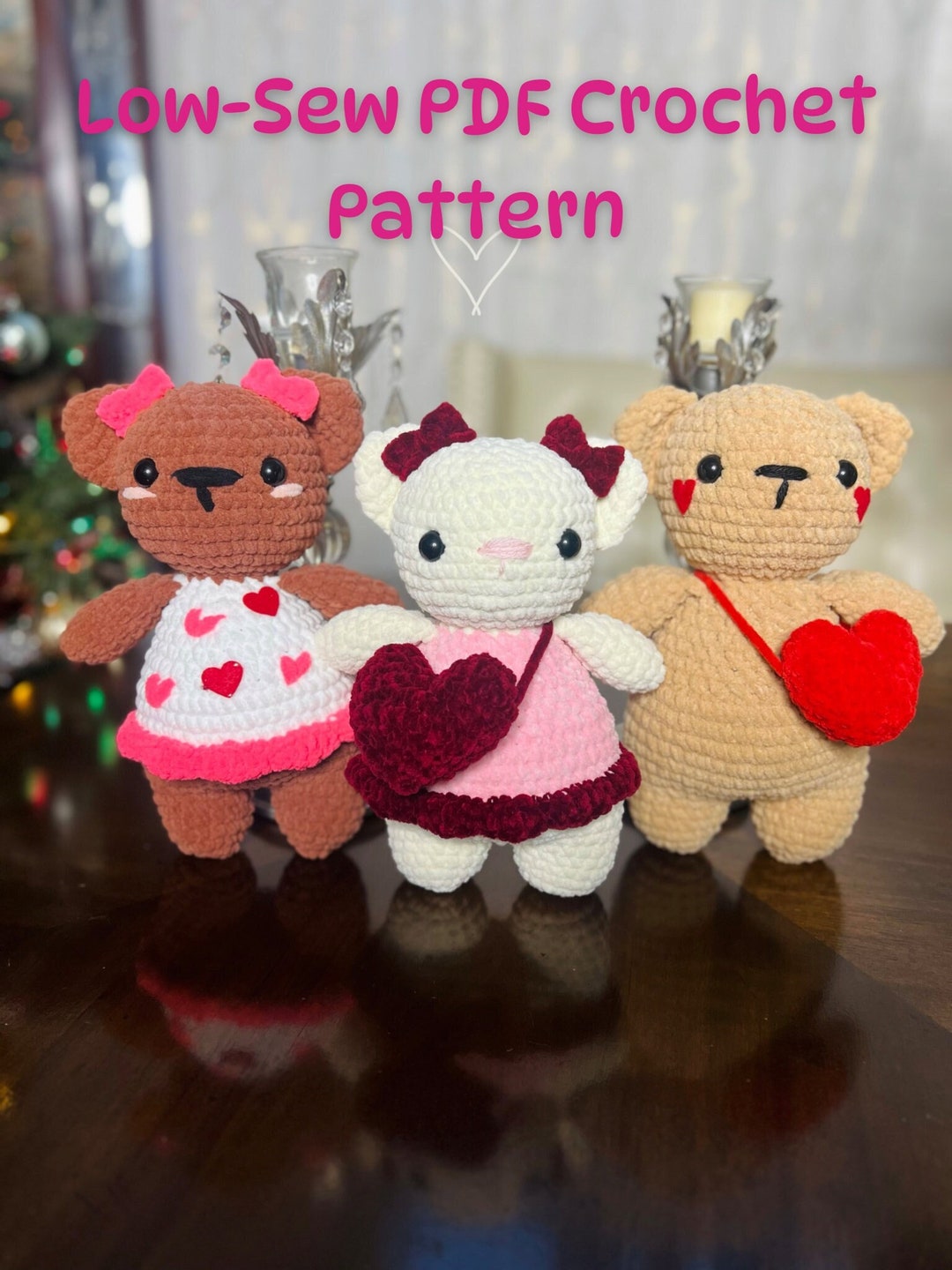 The Amor Bears Crochet Pattern - Etsy