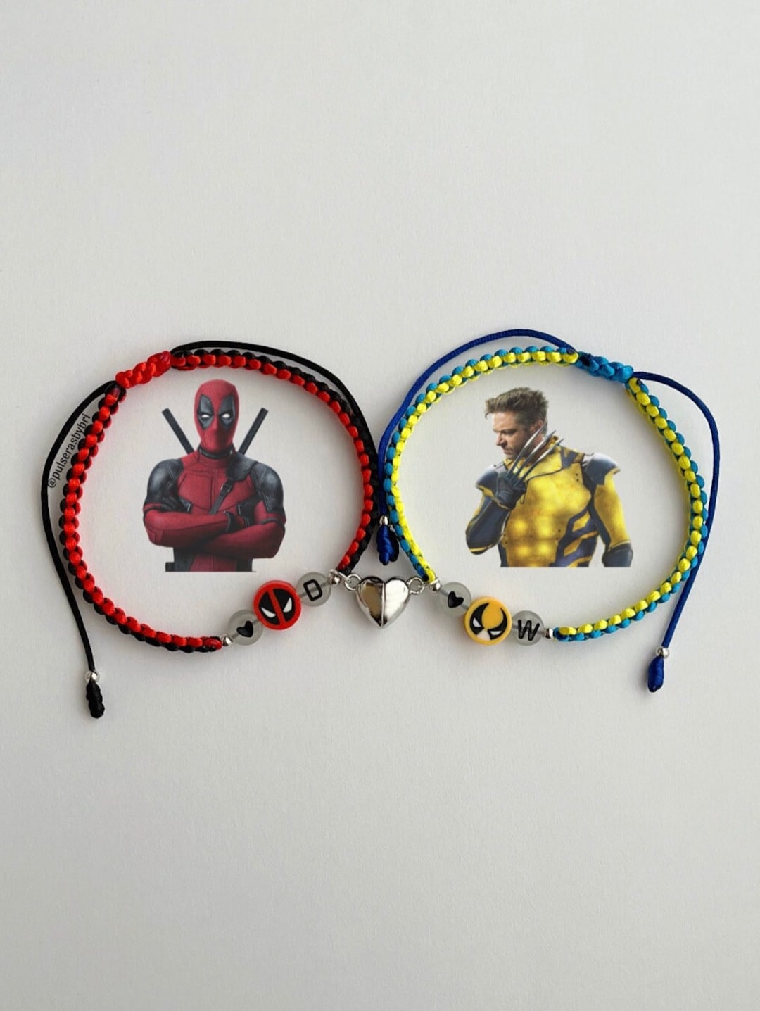 Deadpool and Wolverine Matching Bracelets - Etsy