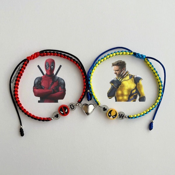 Deadpool and Wolverine Bracelet Charms - Etsy