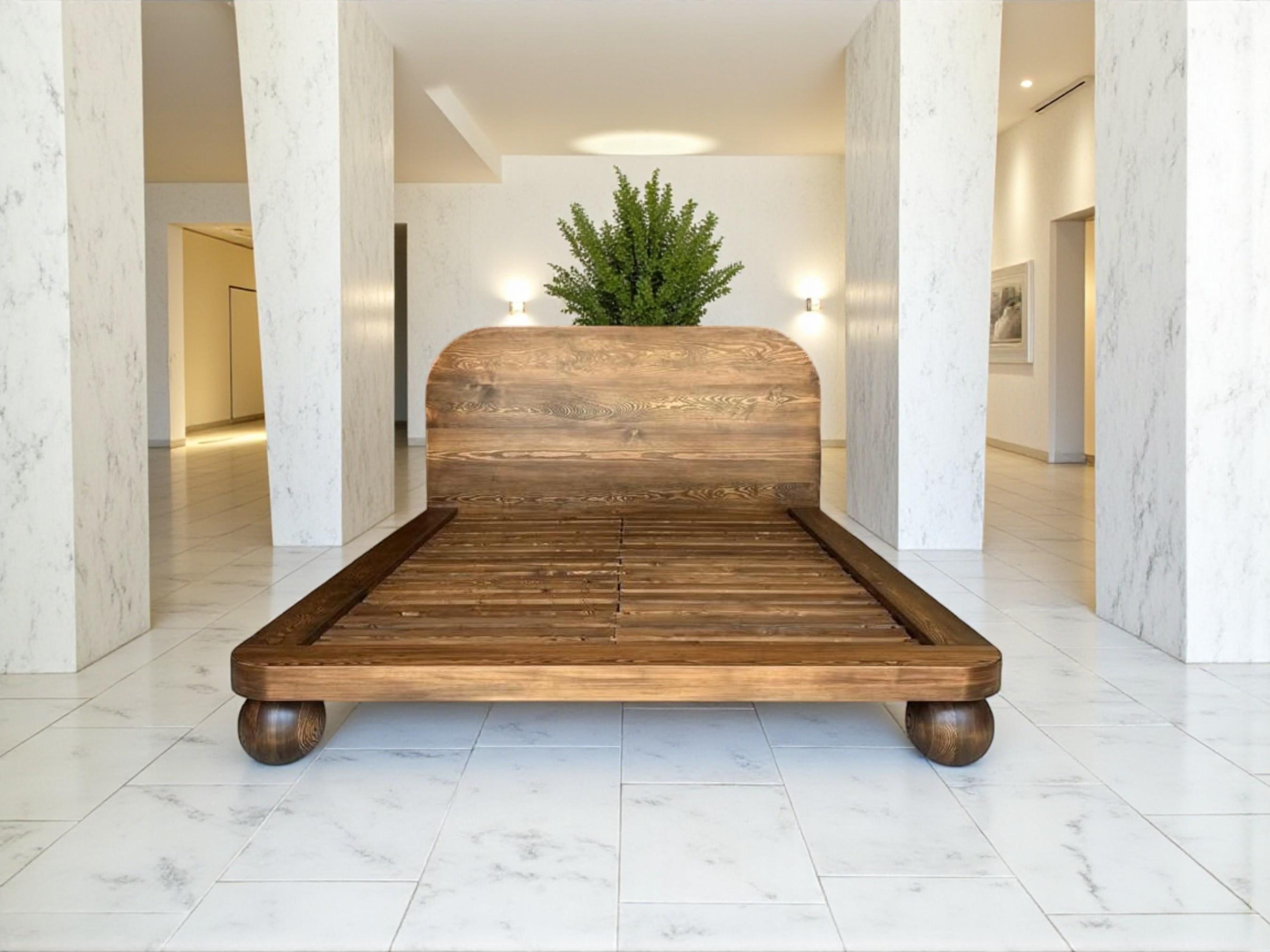 Solid Walnut Bed Frame | Custom Handmade Platform Bed | King Queen Full ...