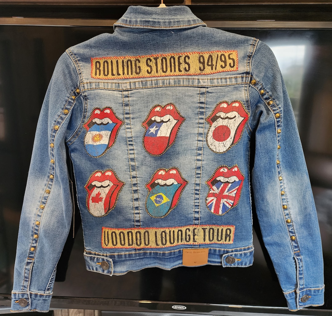 Rolling Stones Custom Jean Jacket - Etsy