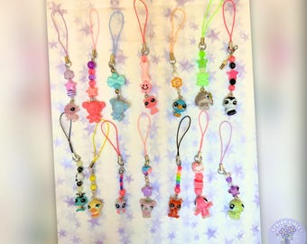 Littlest Pet Shop Phone Charm, LPS Mini, Cute Kawaii Accessory ...