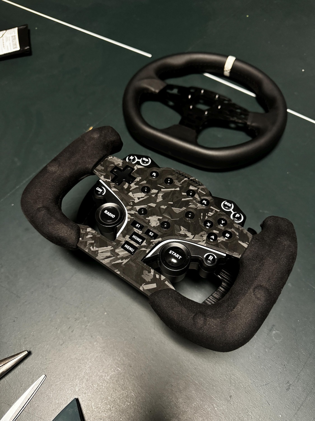 GT Wheel for Moza R5 R3 ES Wheel Sim Racing (3D Printed Forged Carbon ...