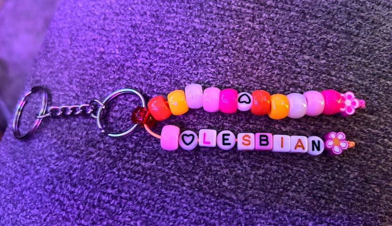 Custom Beaded Scenecore LGBT Pride Keychains - Etsy