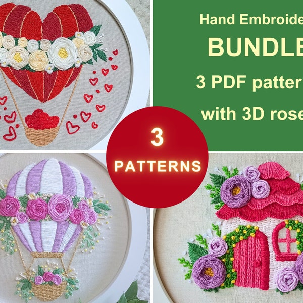 Embroidery Pdf-pattern hammock Hand Embroidery Designs, Boho Style, for ...