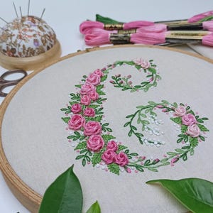 Monogram 'C' Embroidery Design, PDF Pattern - Make Personalized Gift ...