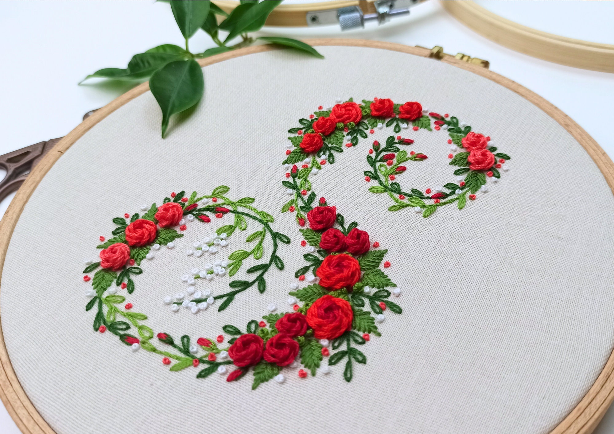 Letter 'S' Embroidery PDF Pattern - Hand Embroidery Letters, Initial ...