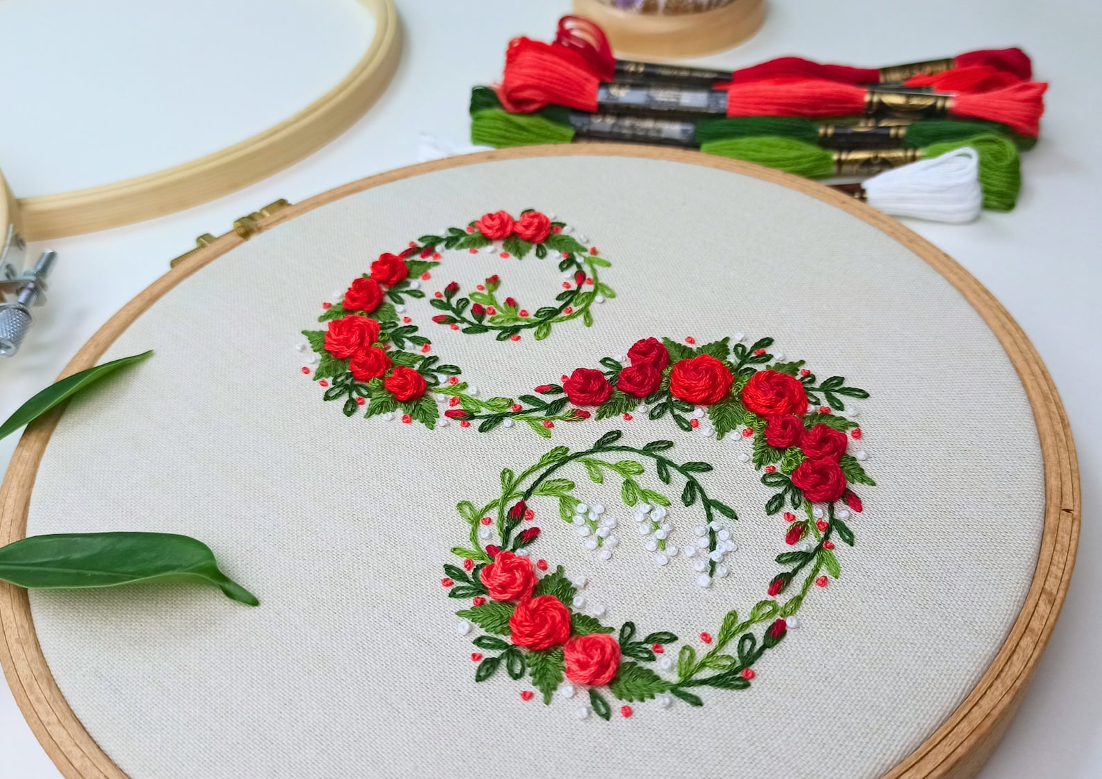 Letter 'S' Embroidery PDF Pattern - Hand Embroidery Letters, Initial ...