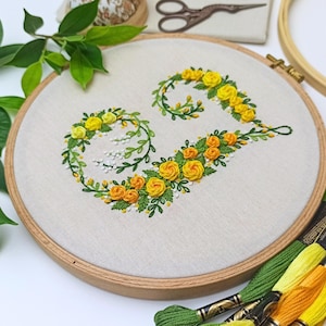 Letter 'J' Embroidery PDF Pattern - Monogram, Flower Initial, Hand ...