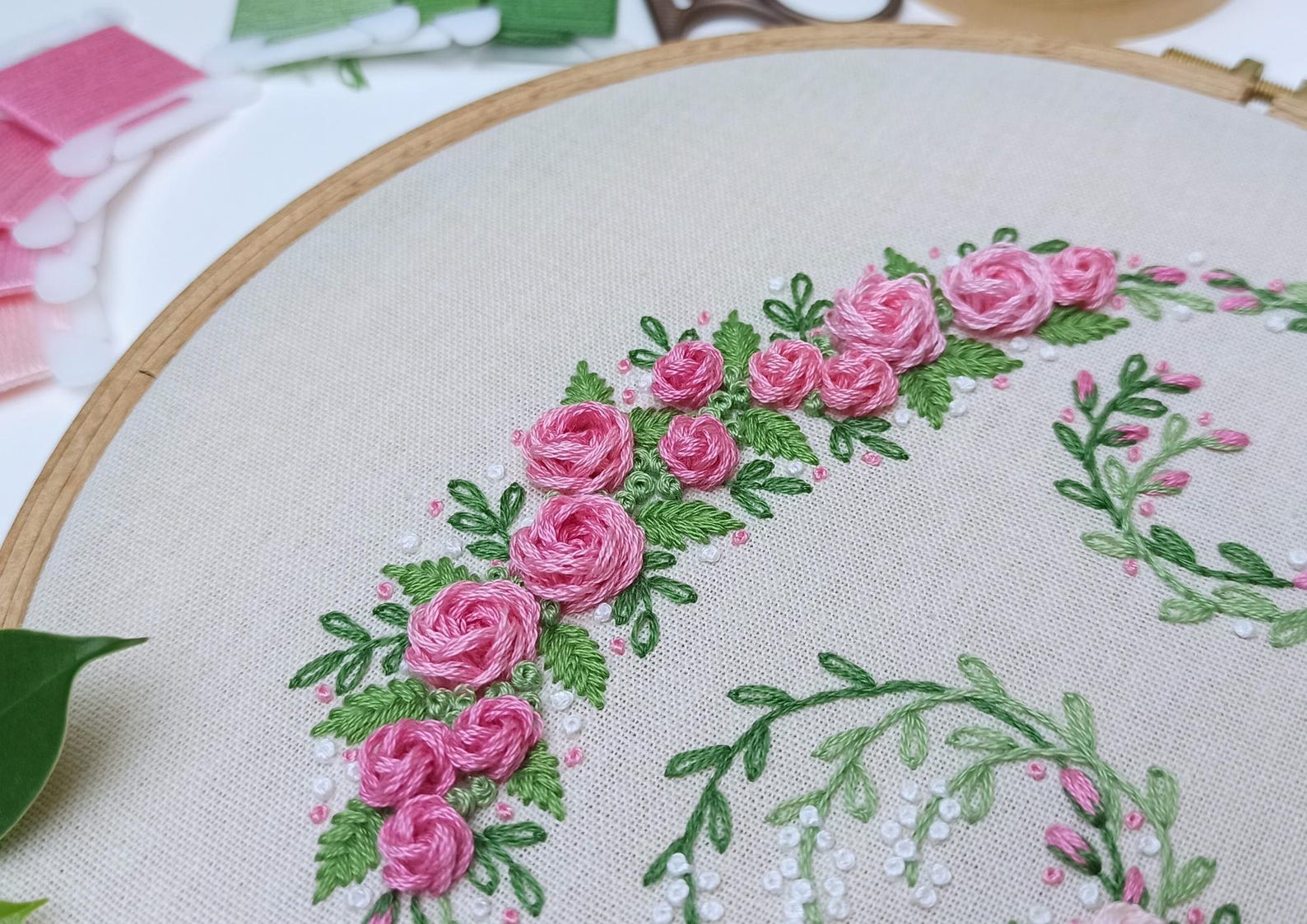 Monogram 'C' Embroidery Design, PDF Pattern - Make Personalized Gift ...