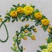 Monogram 'E' Embroidery PDF Pattern - Digital Embroidery Flower Design ...