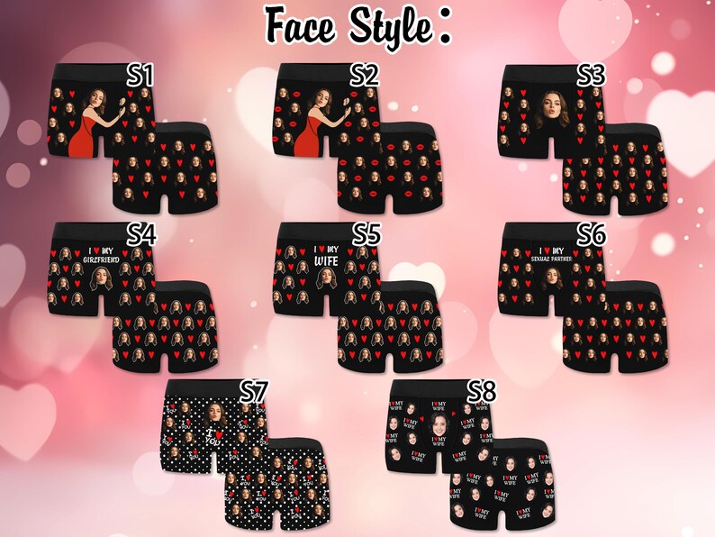 Custom Face Boxer Briefs With Name, Personalized Photo Underwear - Etsy