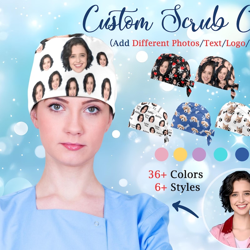 Custom Scrub Caps - Etsy