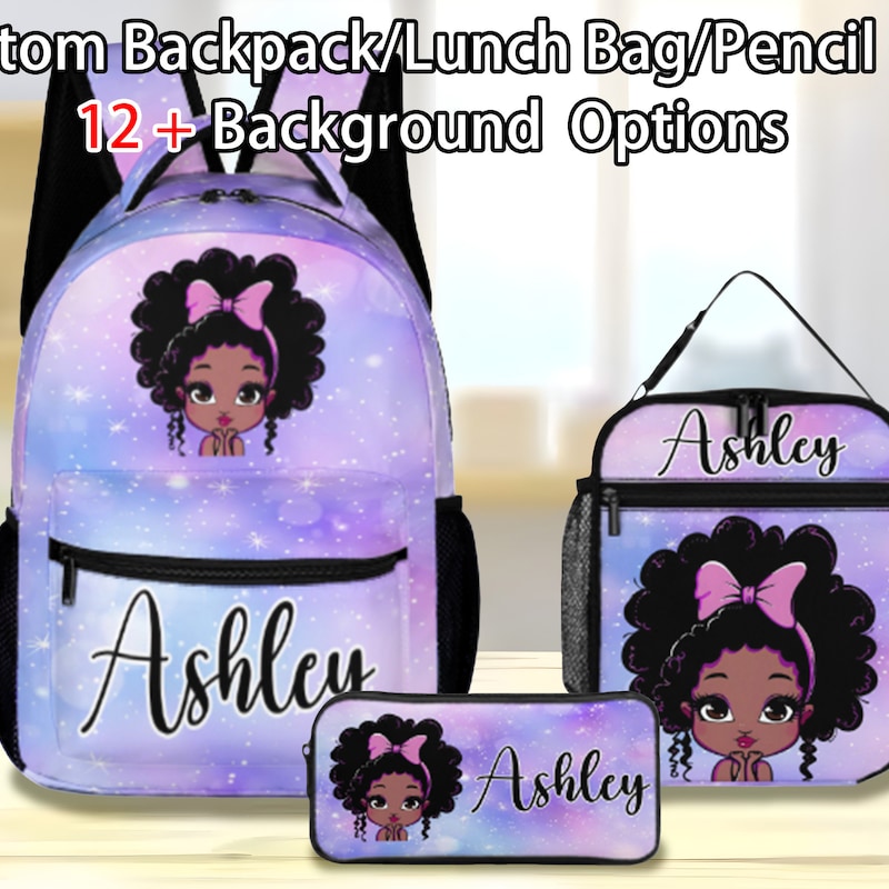 Black Girls School Bags - Etsy