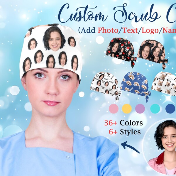 Custom Scrub Caps - Etsy