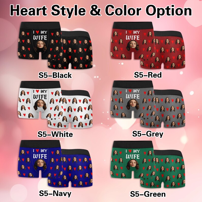 Custom Face Boxer Briefs, Personalized Photo Underwear Gifts, Heartfelt ...