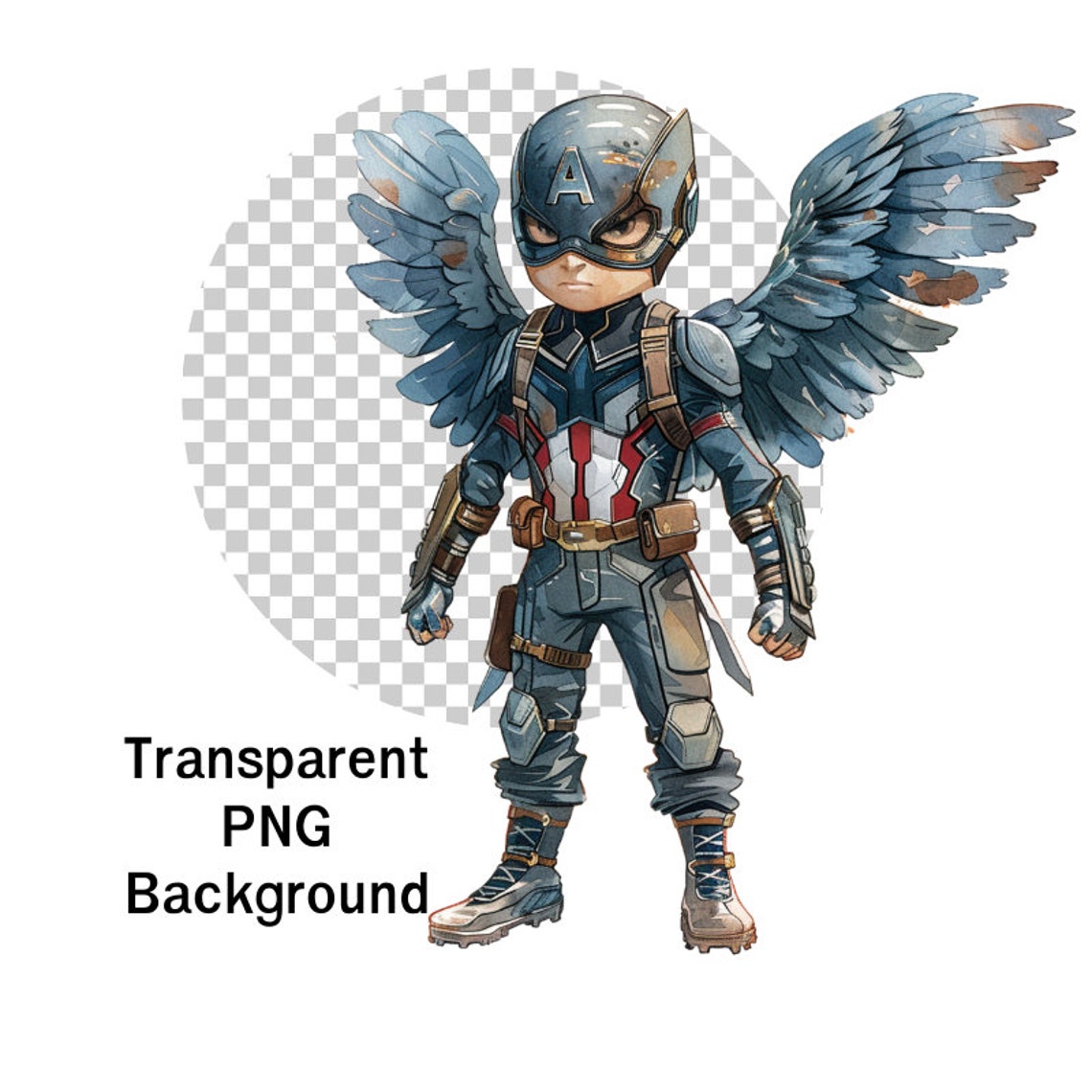 Superhero Watercolor Clipart Bundle - 99 Pngs, 300 DPI, Digital ...