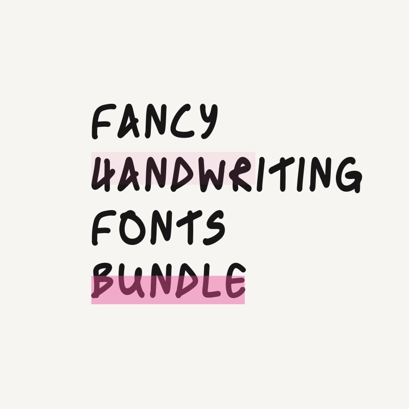 Fancy Fonts - Etsy