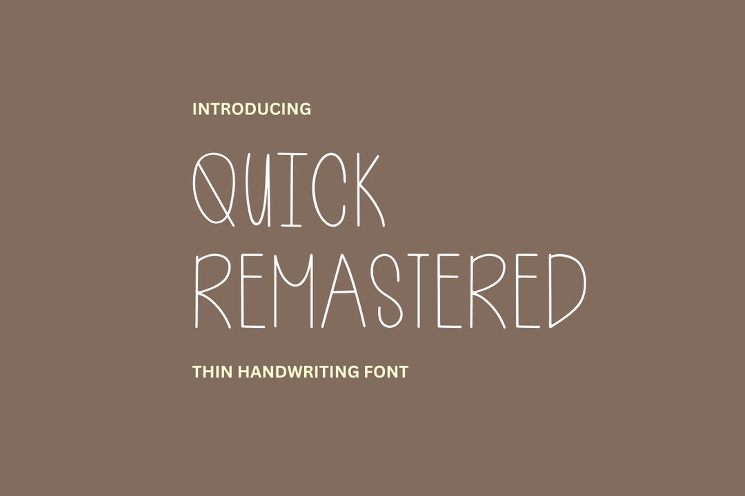 Narrow Handwriting Font Goodnotes Font Alphabet Font Canva Writing ...