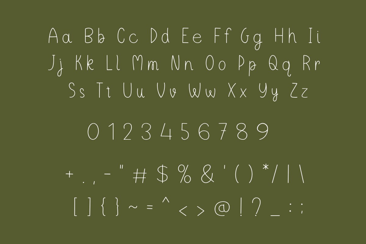 Narrow Handwriting Font Goodnotes Font Alphabet Font Canva Writing ...