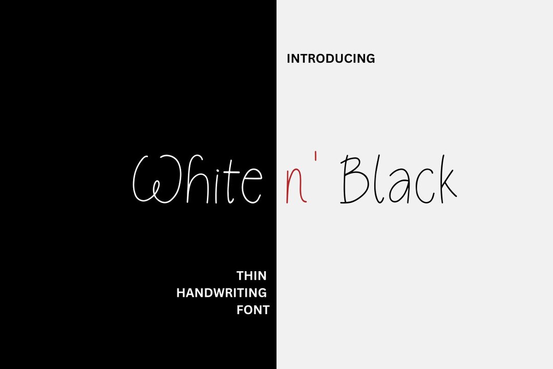 Narrow Handwriting Font Goodnotes Font Alphabet Font Canva Writing ...