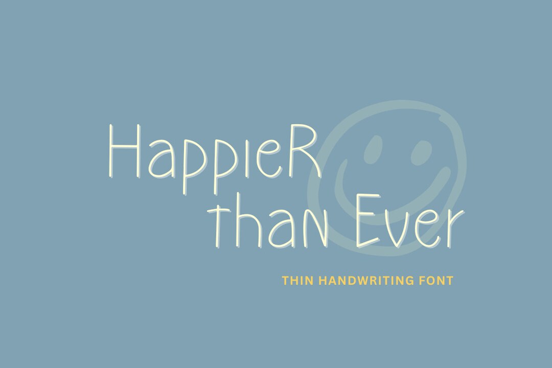 Narrow Handwriting Font Goodnotes Font Alphabet Font Canva Writing ...