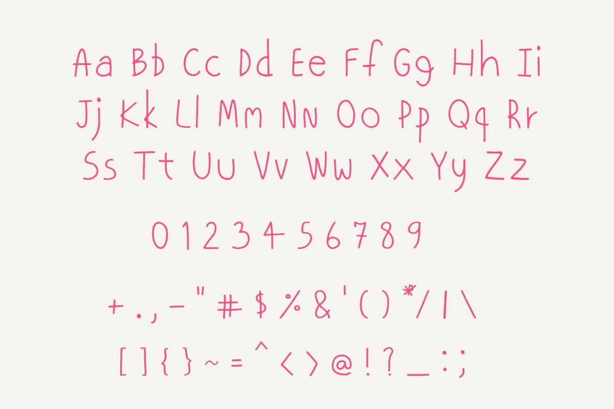 Narrow Handwriting Font Goodnotes Font Alphabet Font Canva Writing ...