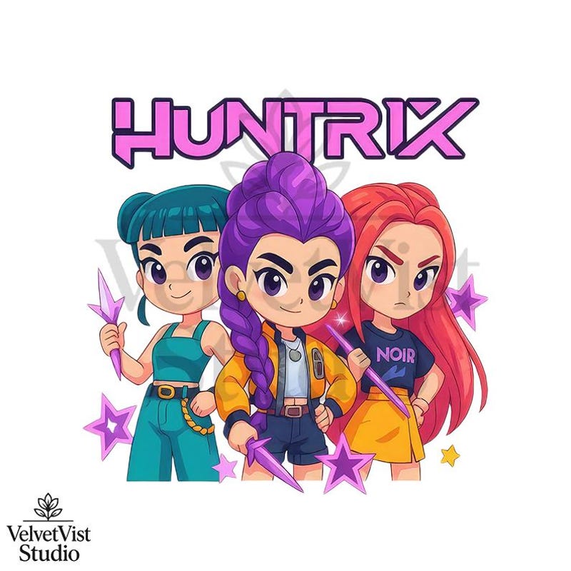 Huntrix Chibi - Etsy