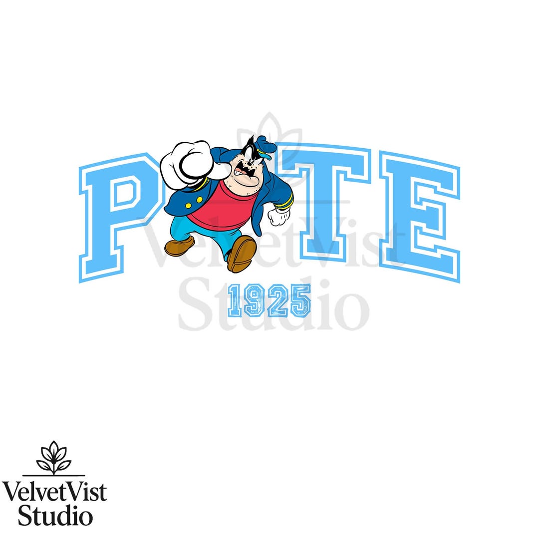 Pete 1925 Retro Cartoon PNG - Etsy