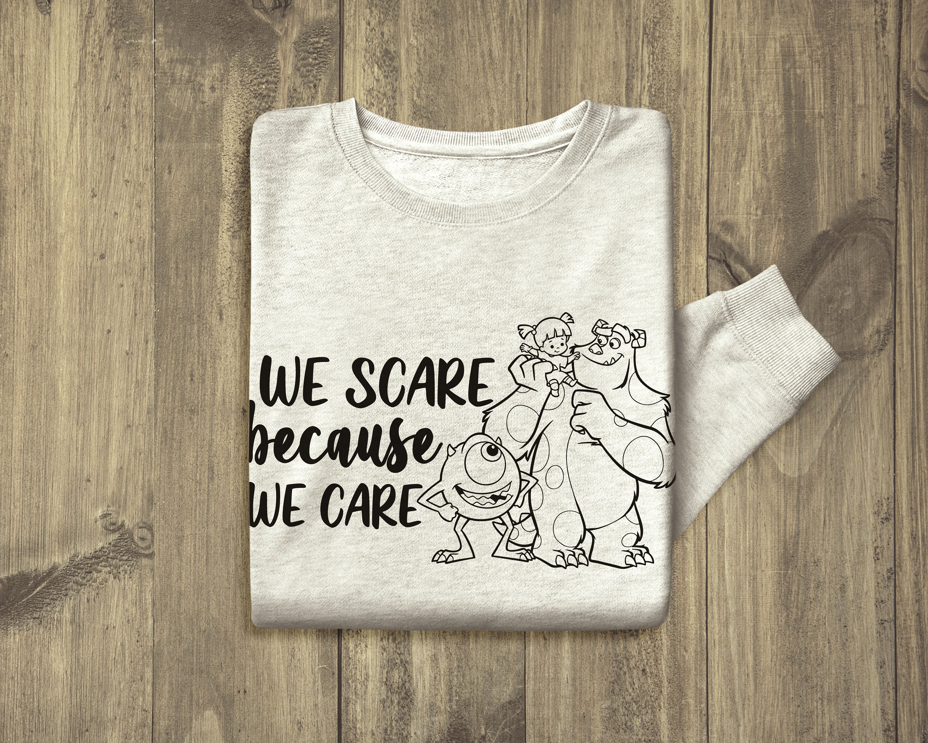 We Scare Because We Care Svg, Monsters Svg Inc, Sully SVG, Magical ...