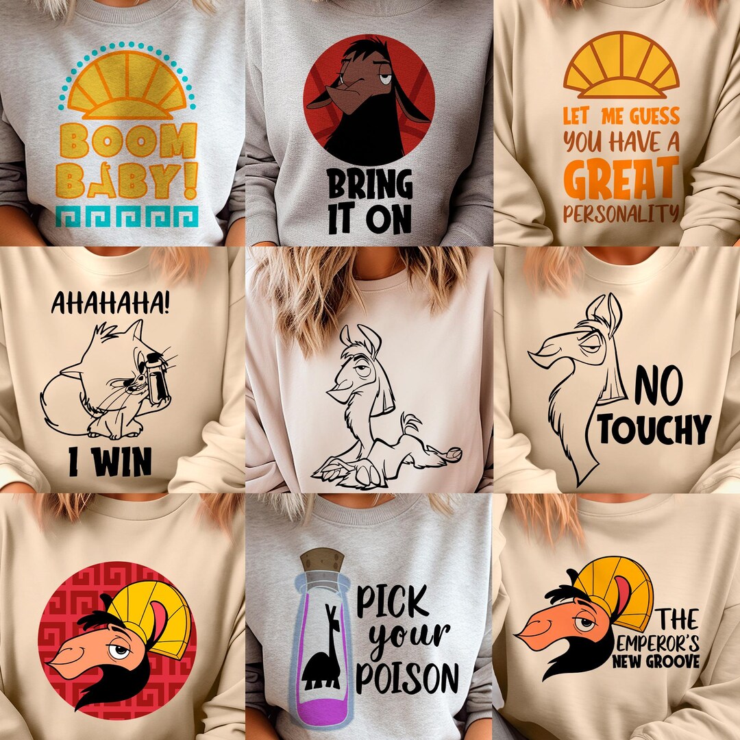 Disney Bundle the Emperor's New Groove Svg, Kuzco Svg, SVG, Eps, Dxf ...