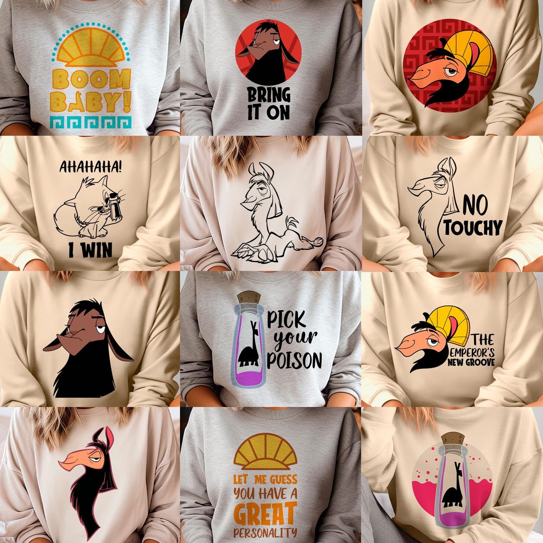 Disney Bundle the Emperor's New Groove Svg, Kuzco Svg, SVG, Eps, Dxf ...