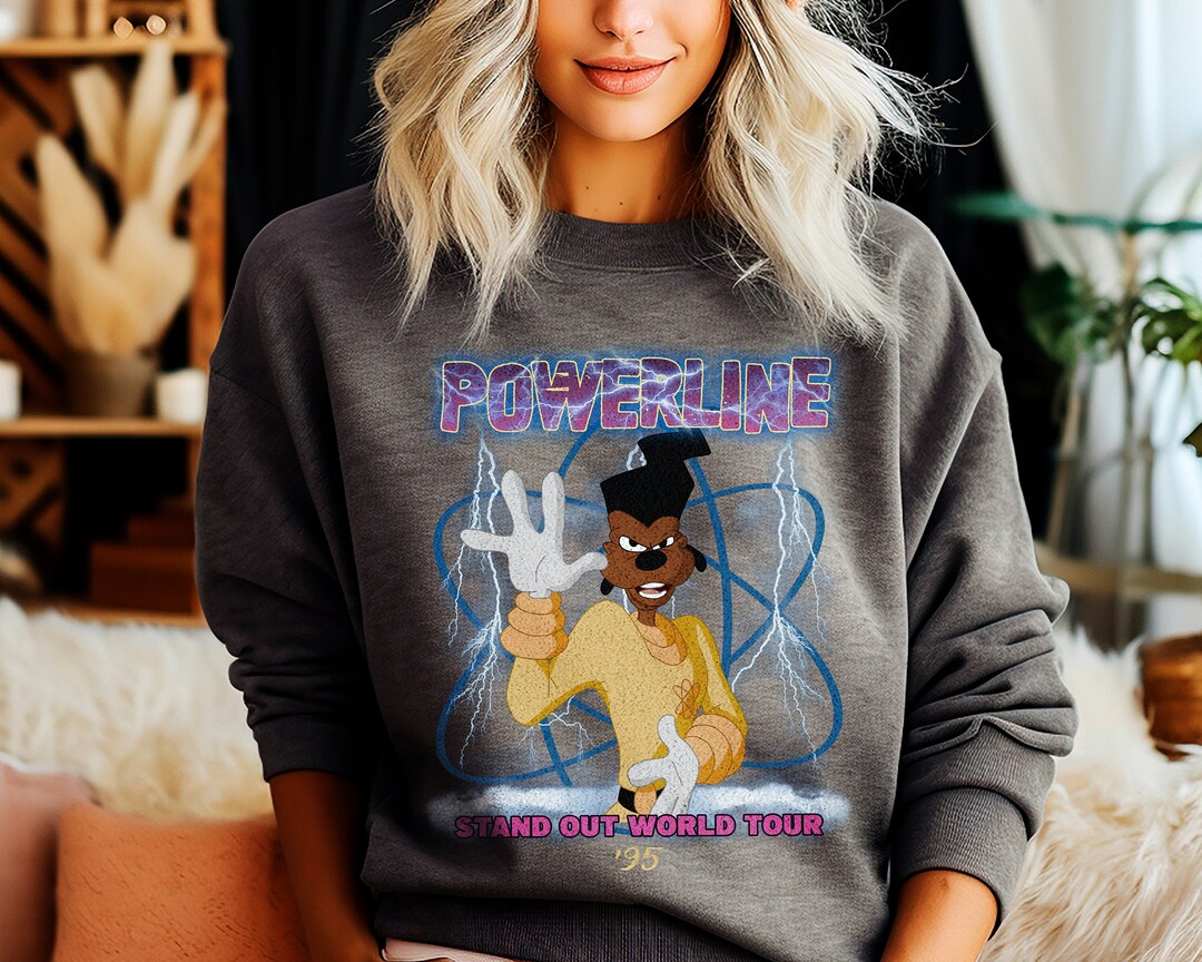 Disney Powerline SVG, Stand Out World Tour SVG, Goofy Movie SVG, Retro ...