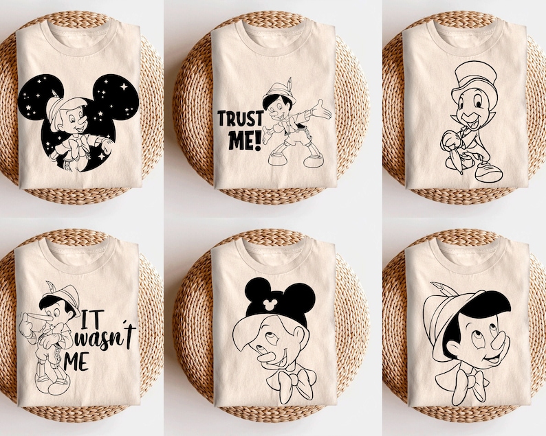 Pinocchio SVG Bundle, Disney SVG, Cute Pinocchio Clipart, Trust Me ...