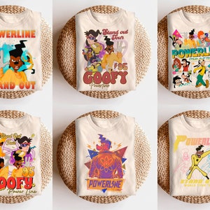 Powerline Stand Out, Disney PNG Bundle, Goofy Movie Designs ...