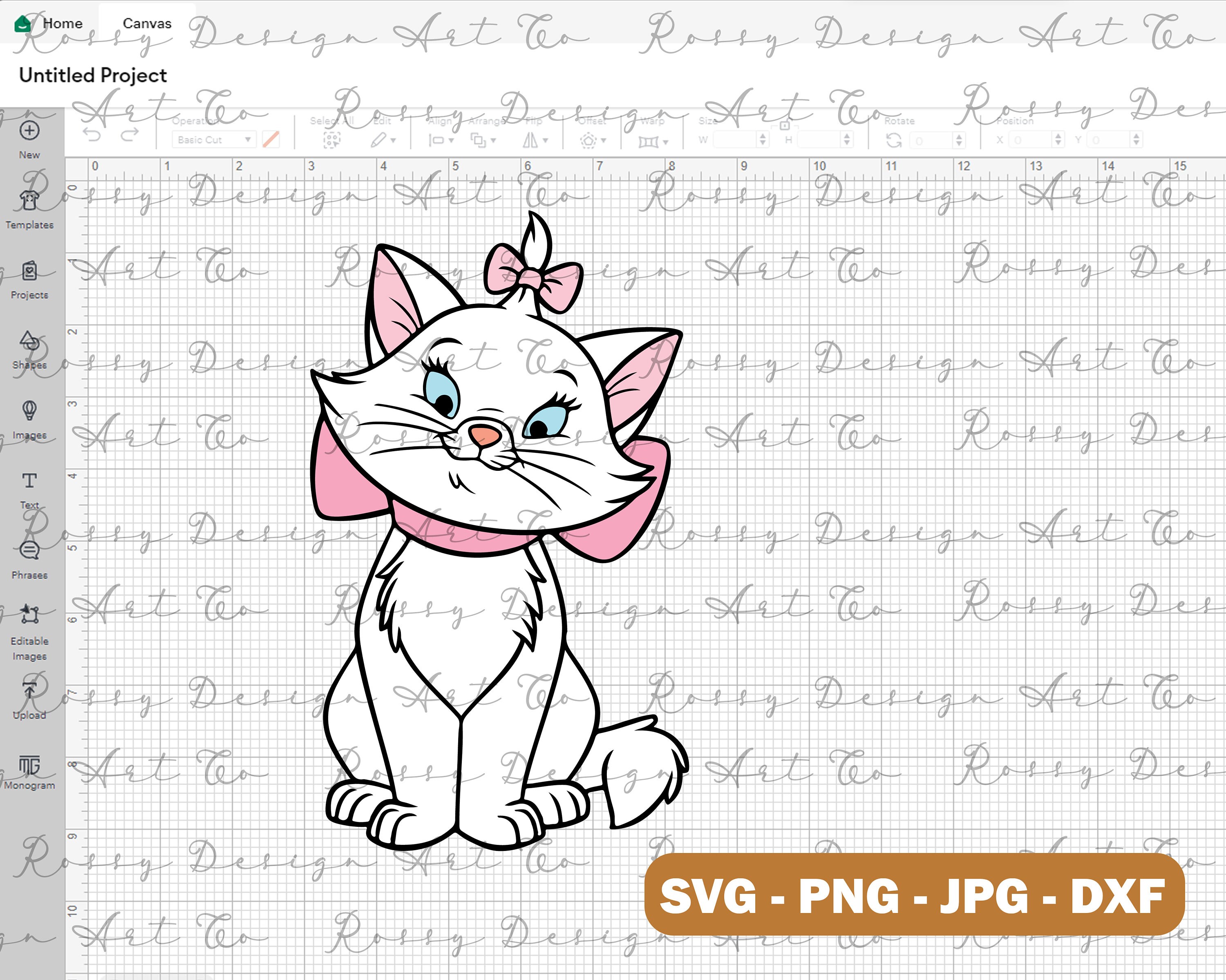 Marie Svg, Aristocats Svg, Cats SVG, Instant Download Printable Design ...