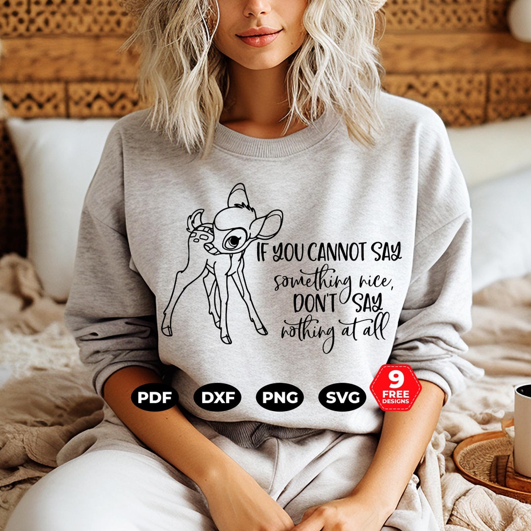 Disney Bambi Svg, Bambi Svg, Bambi Cut File, Bambi Silhouette Svg ...