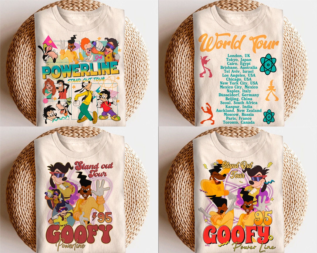 Disney Goofy & Powerline Bundle PNG, Funny Sublimation Designs, Instant ...