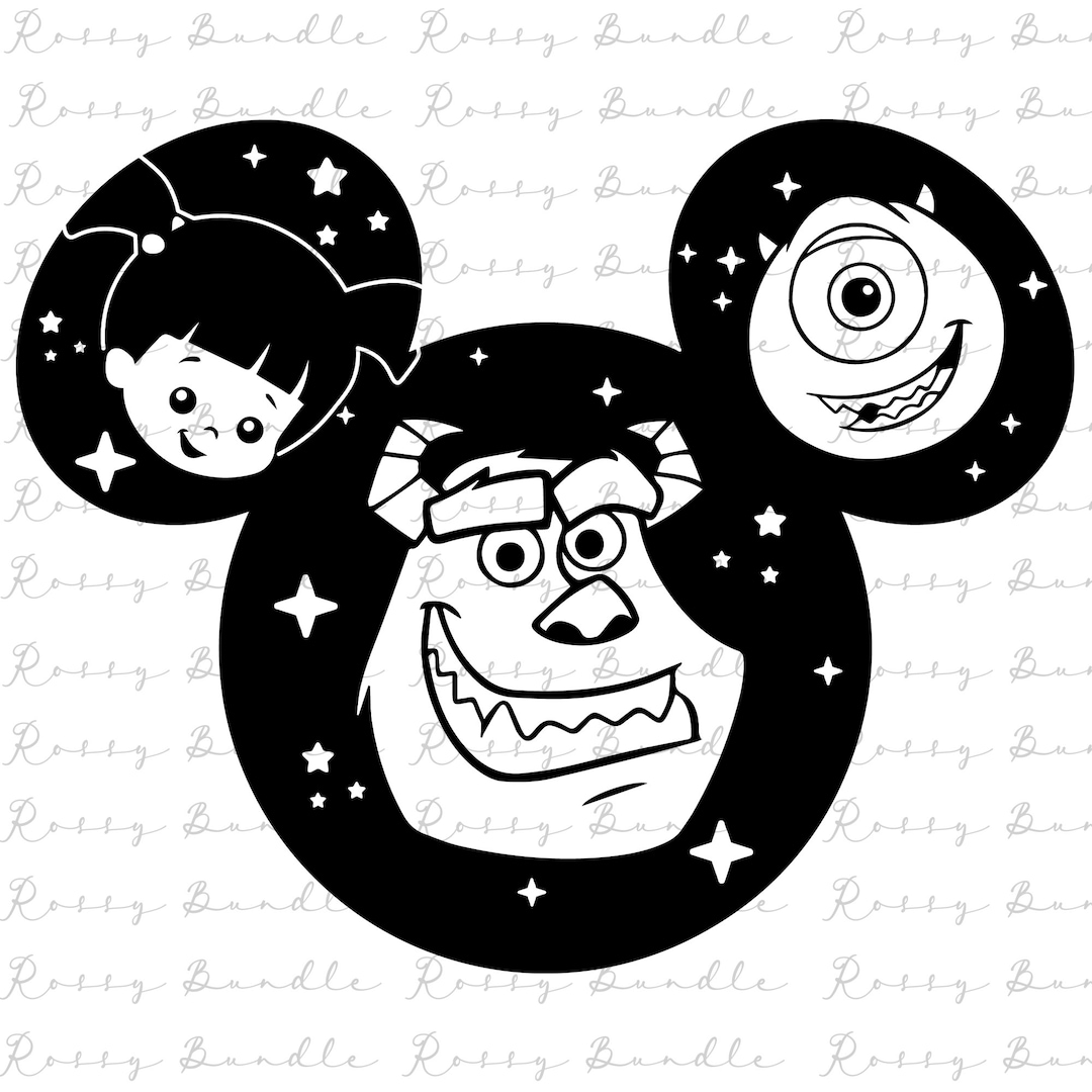 Vector Face Mike Svg, Monsters Svg Inc, Sully SVG, Magical Kingdom Svg ...