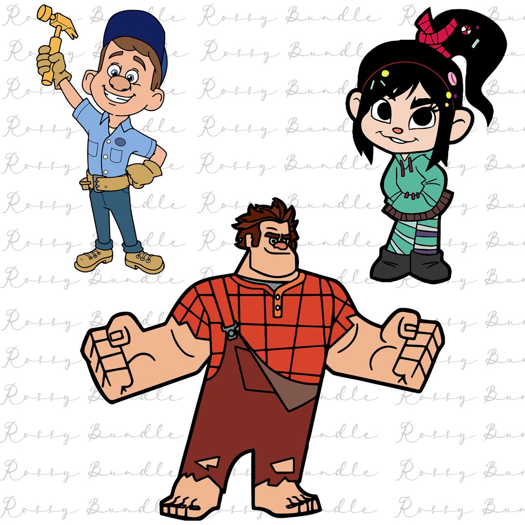 3 Designs Bundle Svg, Ralph SVG, Wreck-it Ralph SVG, Family Trip Svg ...