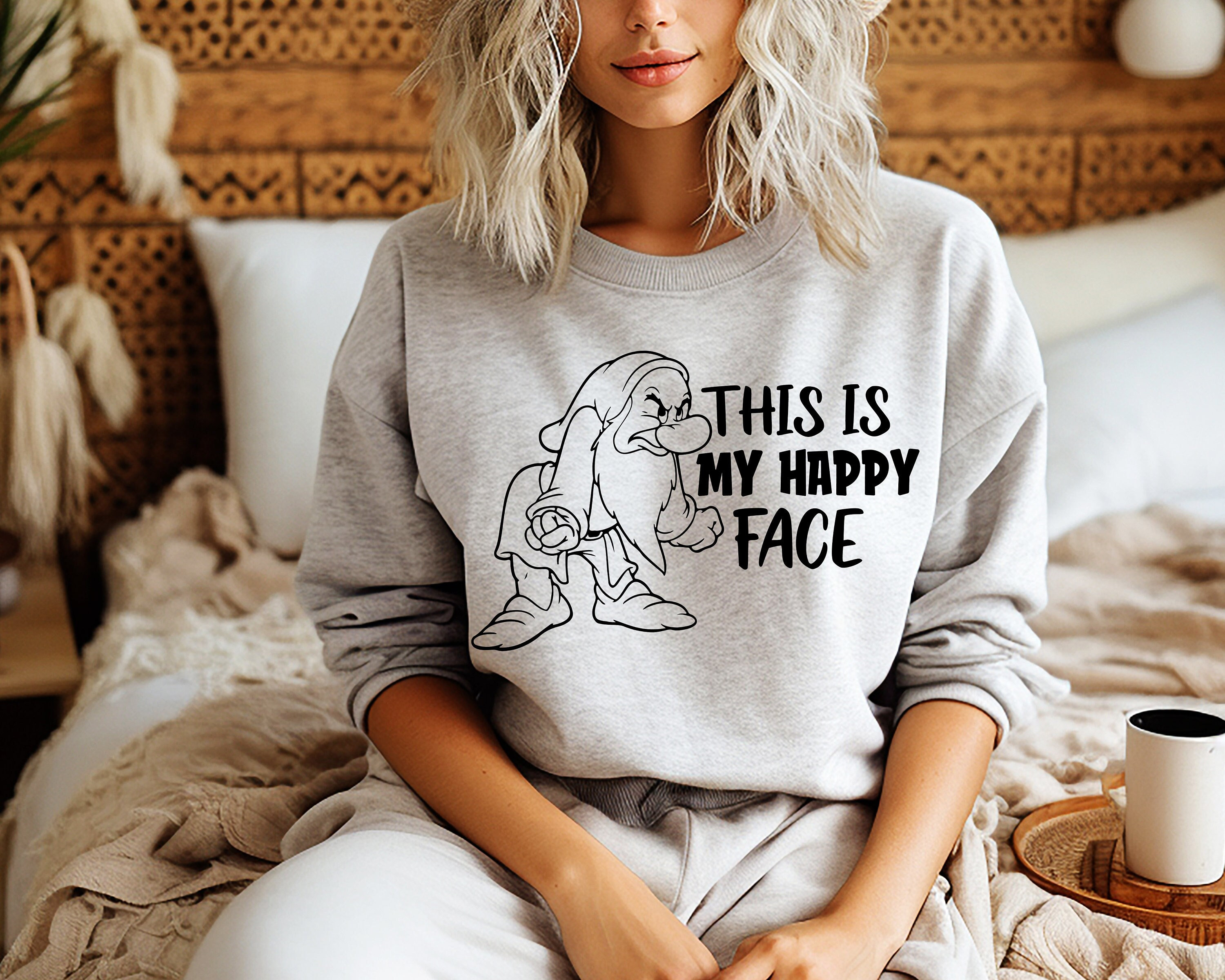 This is My Happy Face Svg, Grumpy Dwarf Svg, Grumpy Png, Snowwhite SVG ...